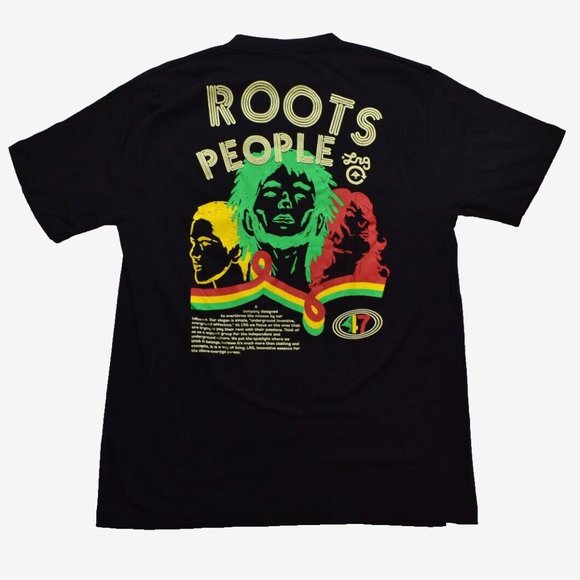 Lrg | Shirts | Lifted Research Group Lrg Mens Roots People Rasta Graphic Black Shirt New Large ...